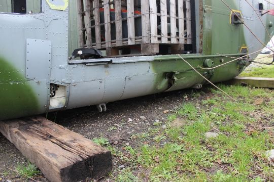 Lynx Helicopter Frame with Tail, Approx 11m long x 2.65m Tall x 1.85m Wide