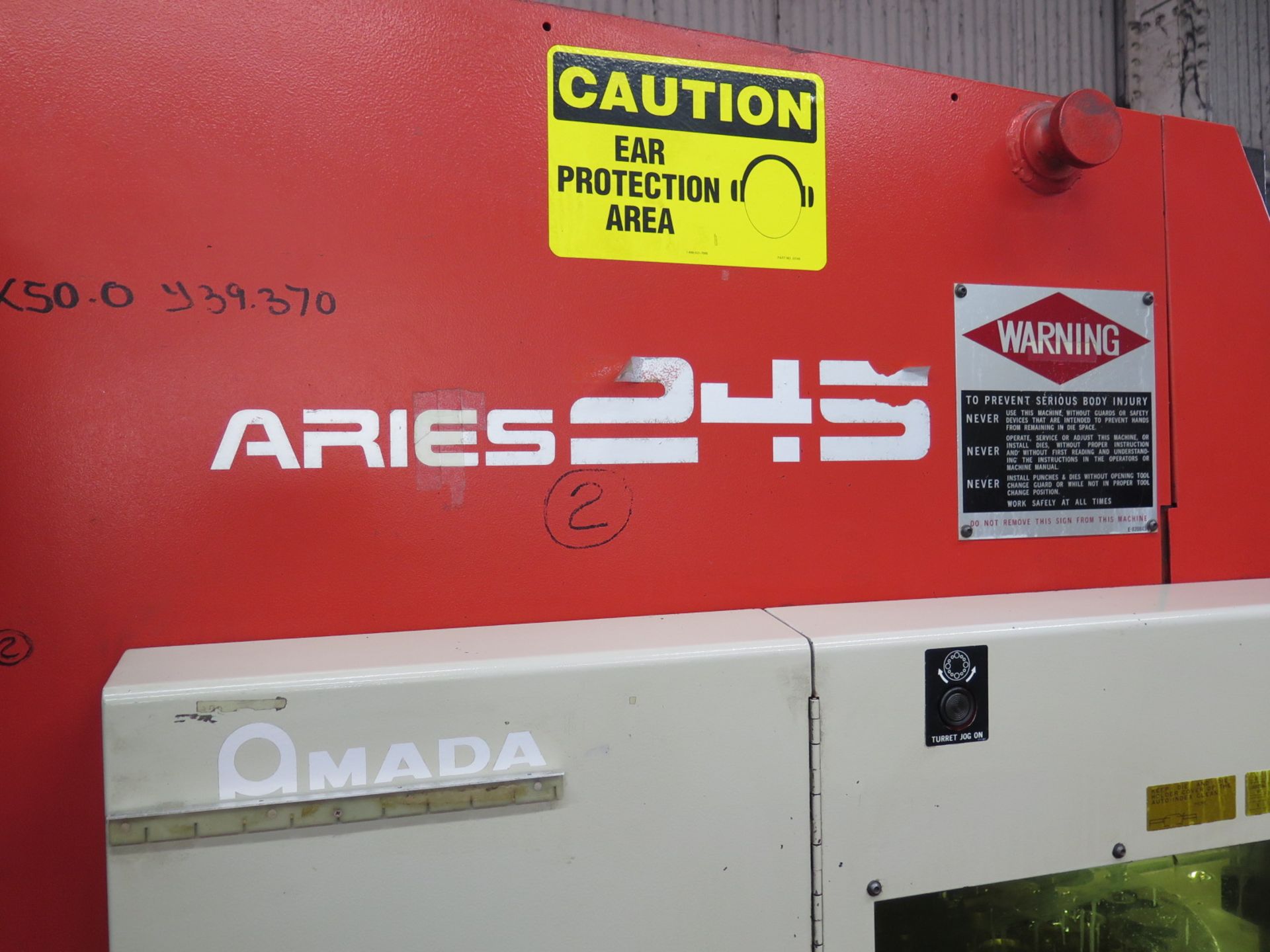 1995 Amada Aries 245 20 Ton CNC Turret Punch Press s/n 24501065 w ...