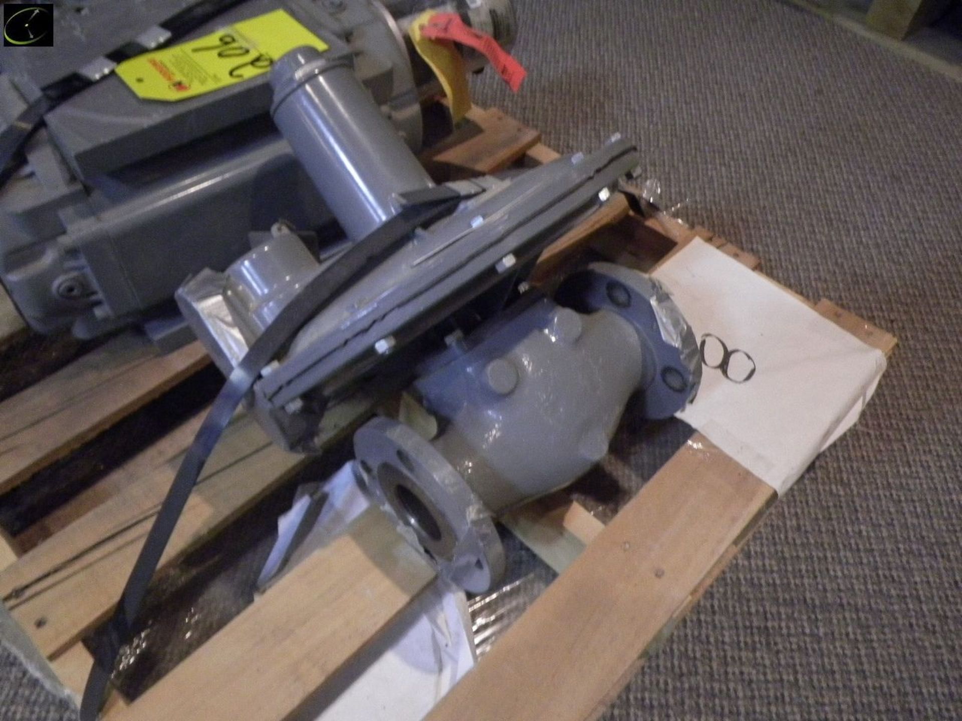 Pallet w/ THREE FISHER LOC105 Type 133H, 2'' Pressure Regulators, ONE ...