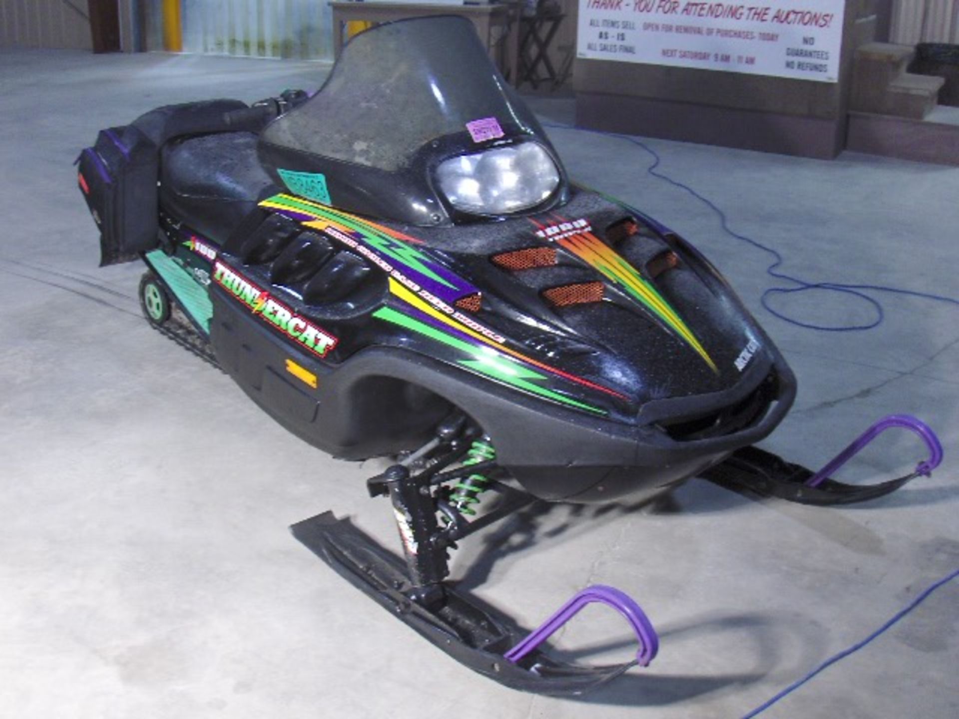 1999 ARCTIC CAT 1000 THUNDERCAT 9934209 snowmobile, owner started at ...