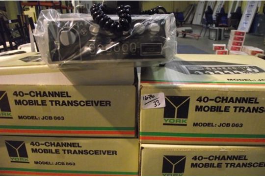 4 YORK TRANSCEIVERS MODEL JCB 863 (NO VAT)