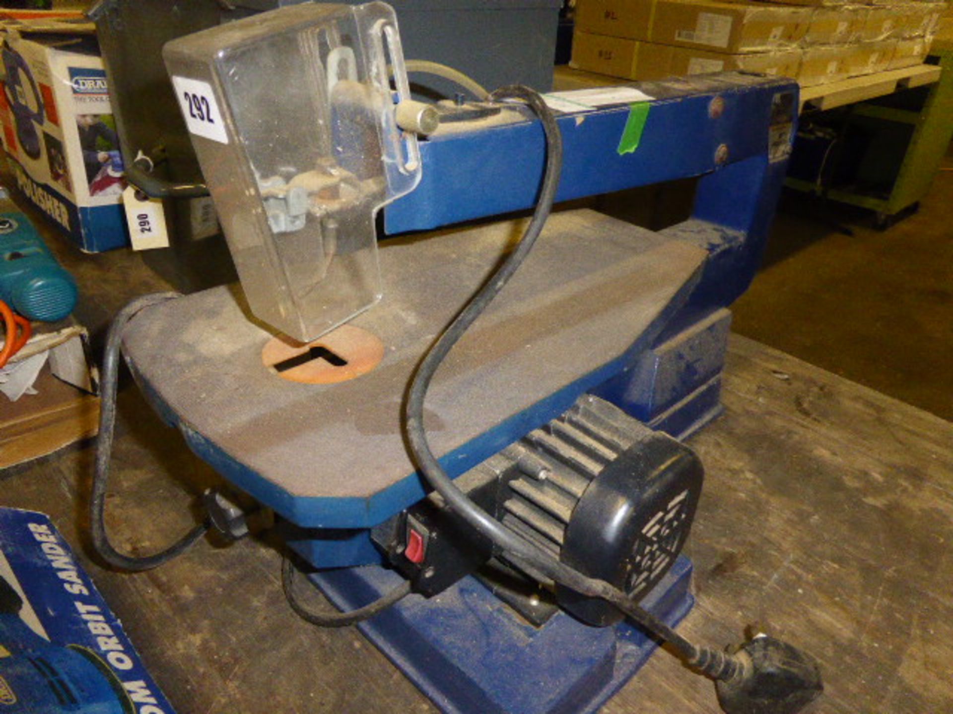 55 - Draper 16'' bench mounted fret saw