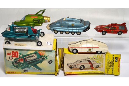 A boxed "Joe 90" car by Dinky model no.102, Dinky model no.351 "UFO ...