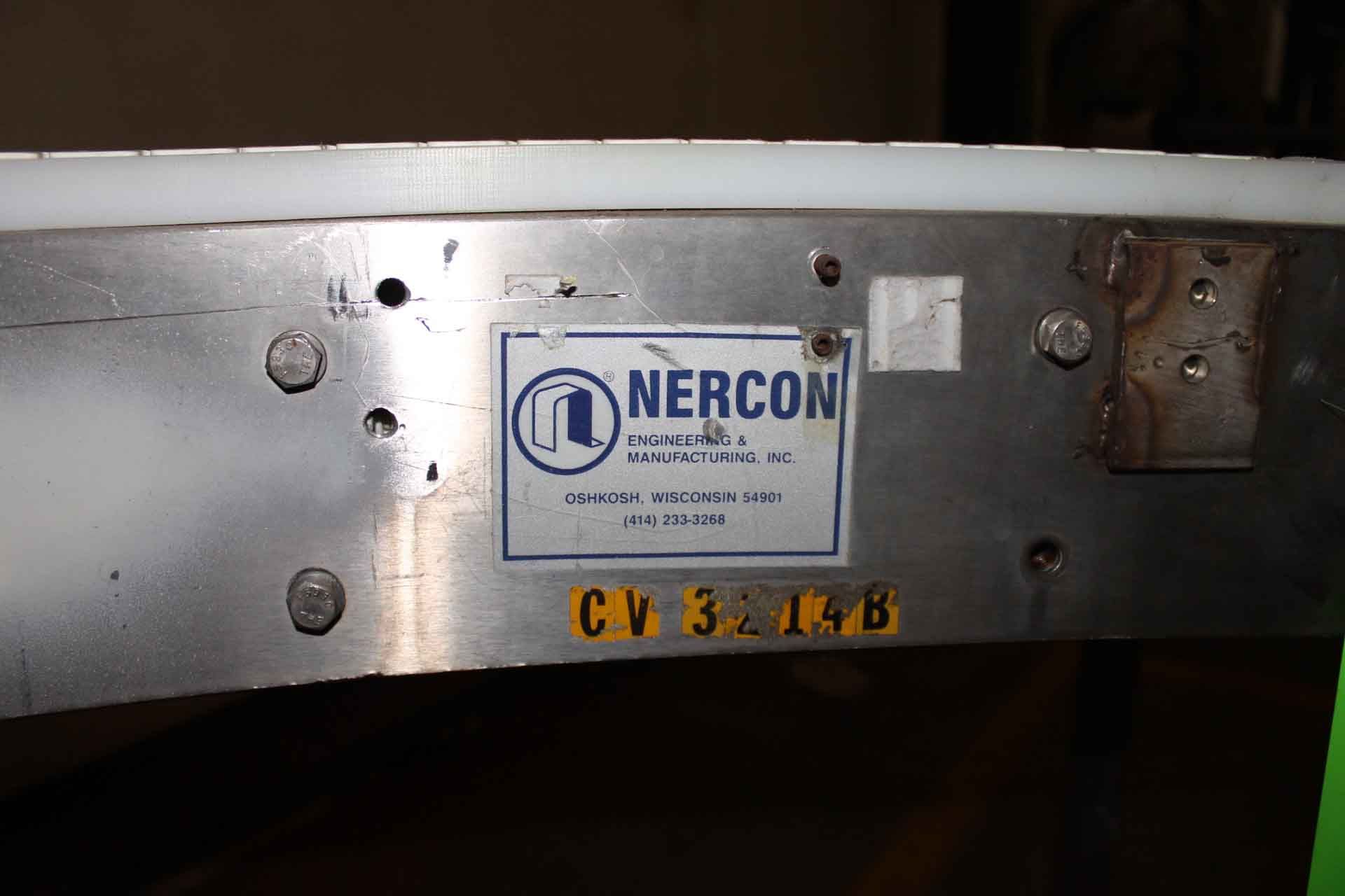 Nercon Curved Conveyor - white intralox belting - Belt width 16" (18 3/ ...