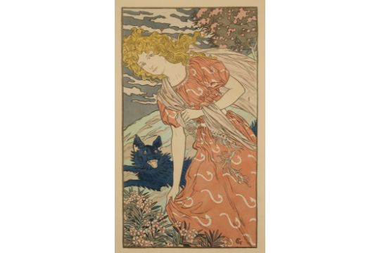 EUGENE - SAMUEL GRASSET ( 1845 - 1917) - DANGER. 1897 Planche IV de la ...