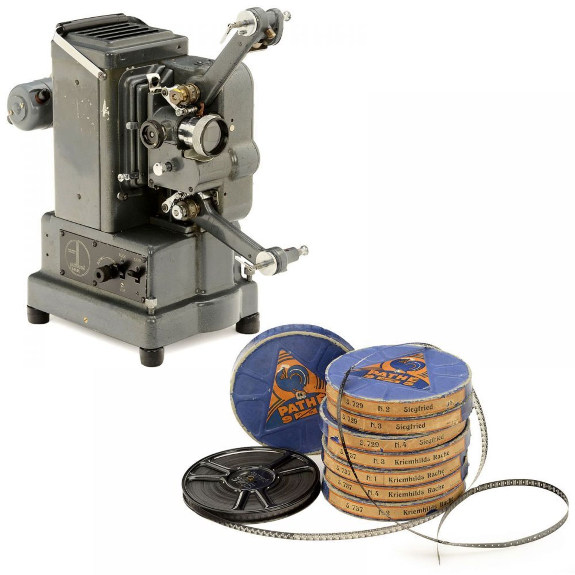 "Bolex 9,5" Movie Projector, c. 1970 Paillard, Switzerland. For 9,5mm ...