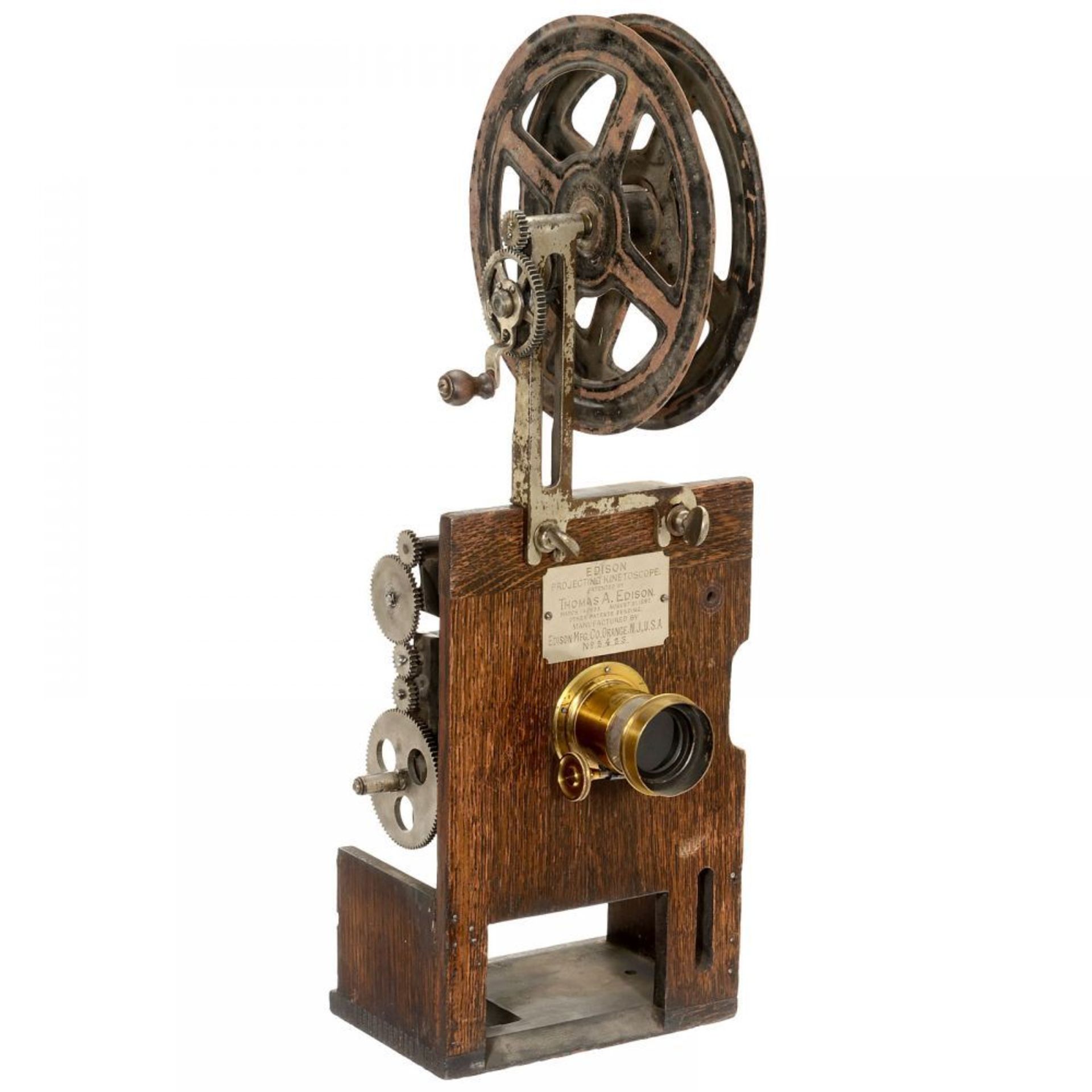Edison Projecting Kinetoscope, c. 1900 Edison Mfg, Orange, USA. Early ...