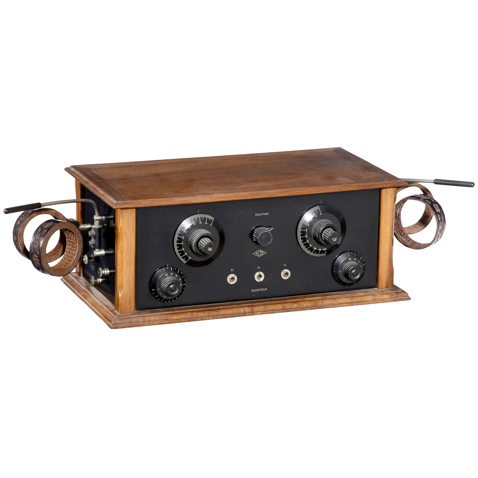 2 French Tube Radios, c. 1927 1) "Radio Delta" type A-8, by "Losange et ...