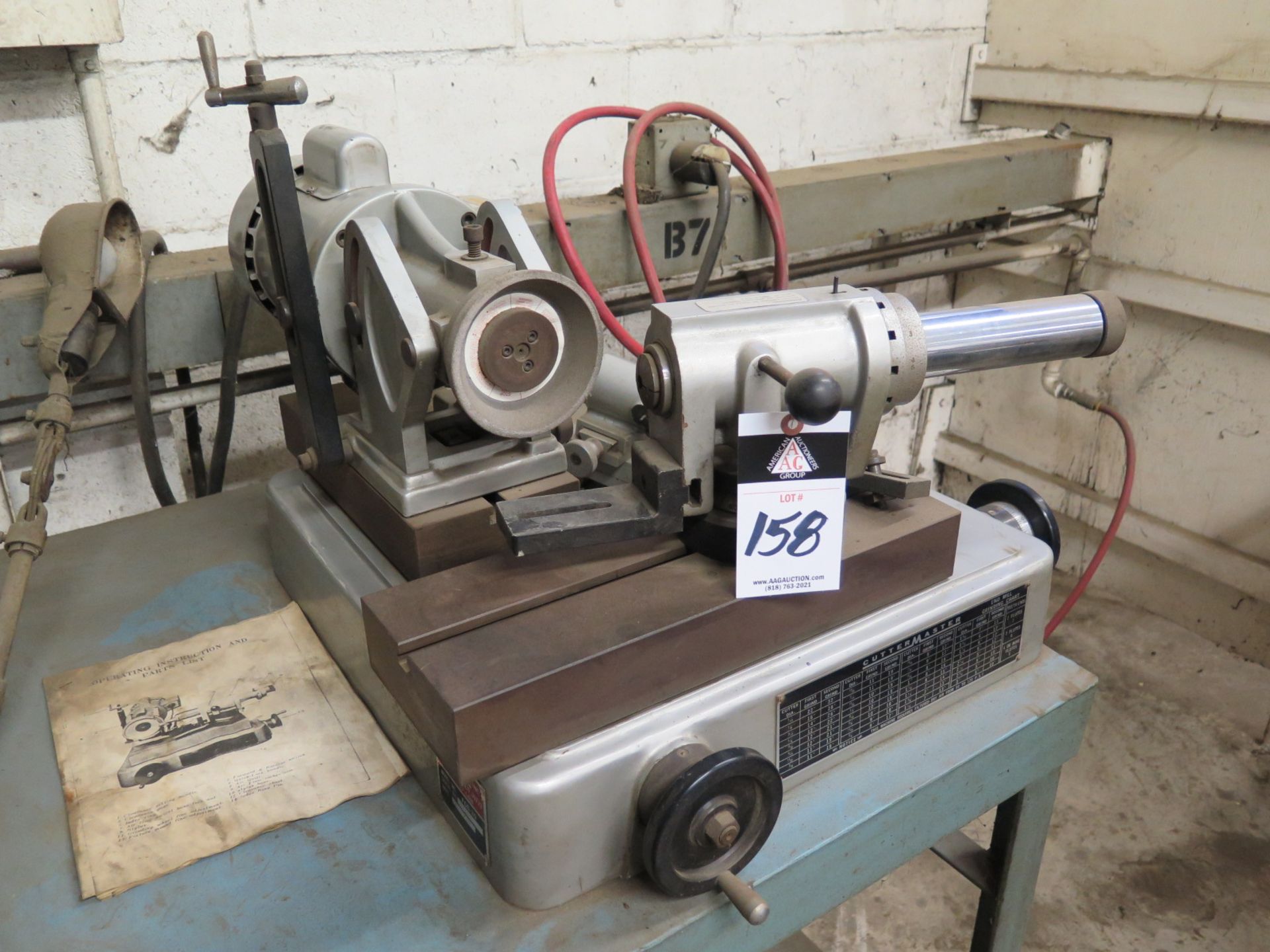 Cuttermaster mdl. FCG-30 Tool and Cutter Grinder s/n 1665B w/ 5C ...