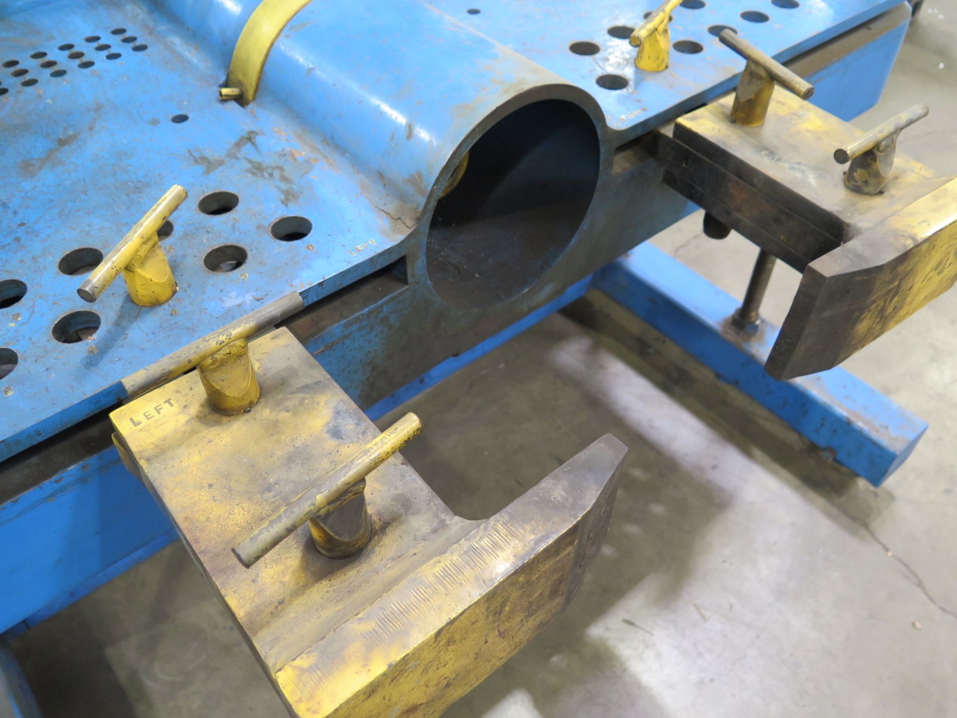 Poulans mdl. P-200 100,000 Lb Cap Hydraulic Horizontal Puller Press s/n ...