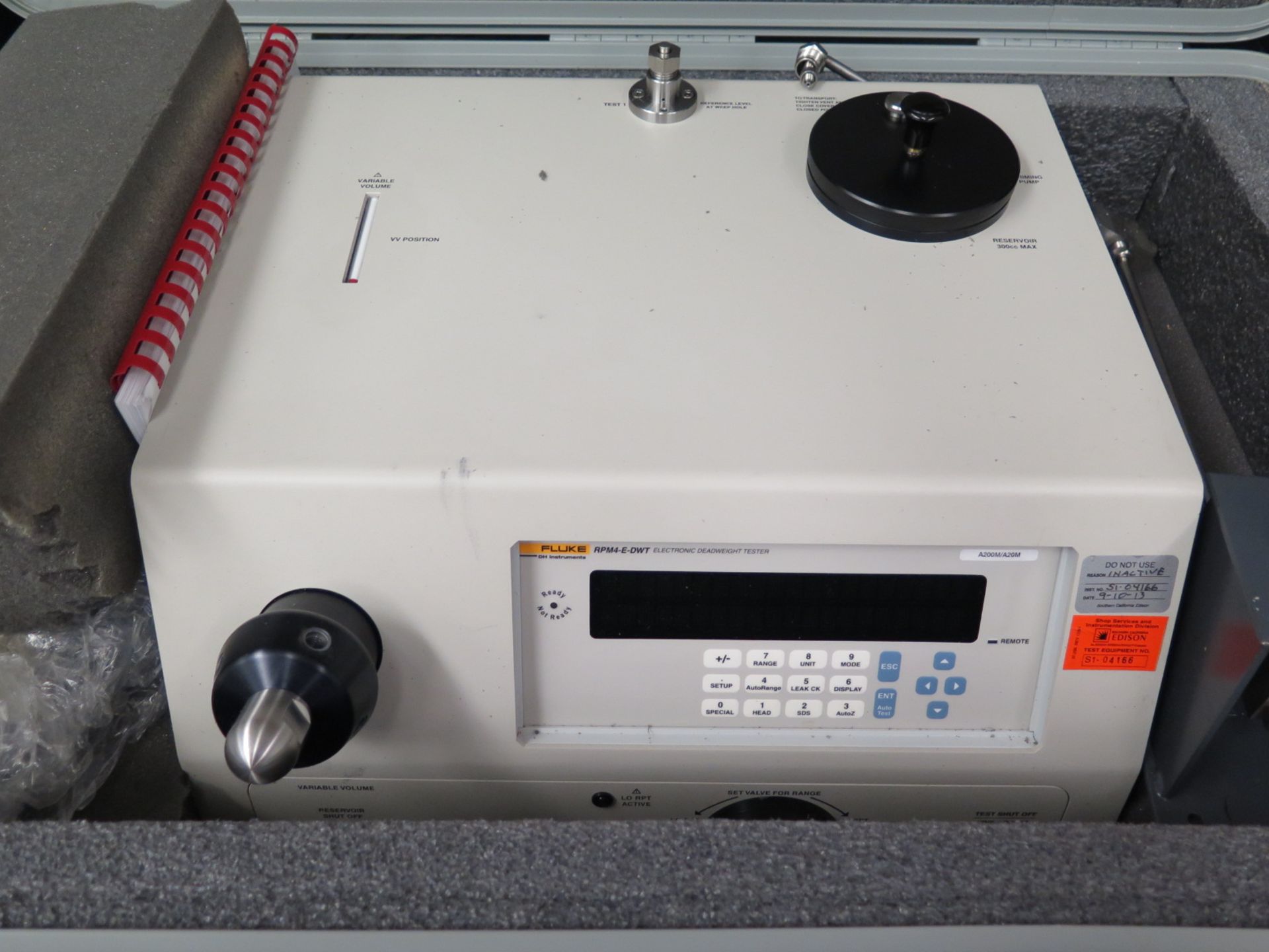 Fluke mdl. RPM4-E-DWT Electronic Deadweight Tester