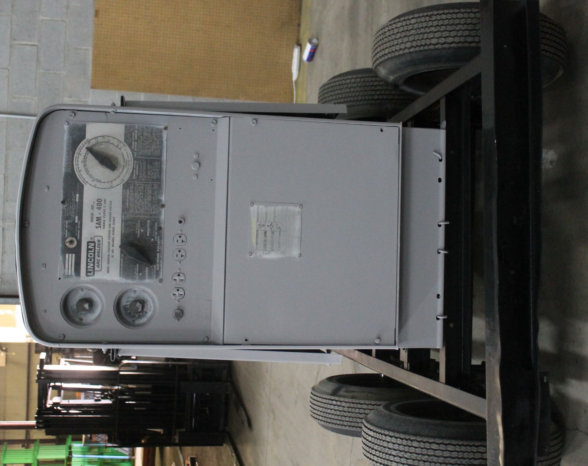 LINCOLN SHIELD-ARC SAM-400 WELDER WITH TRAILER, MODEL: SAM-400 NEMA ...