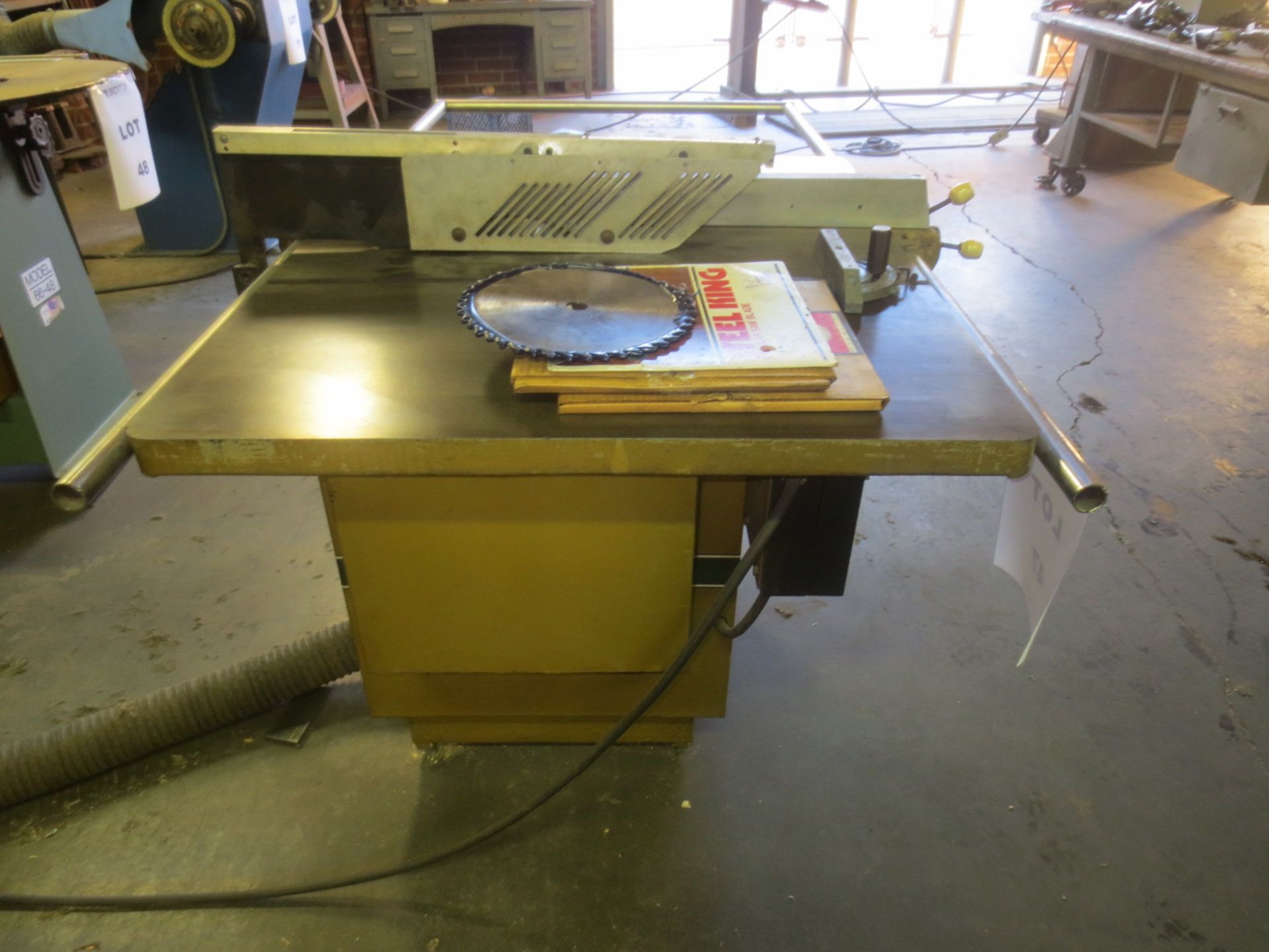 12'' Powermatic Model 68 Table Saw, S/N 87680336, Rip Fence, Extra Saw ...