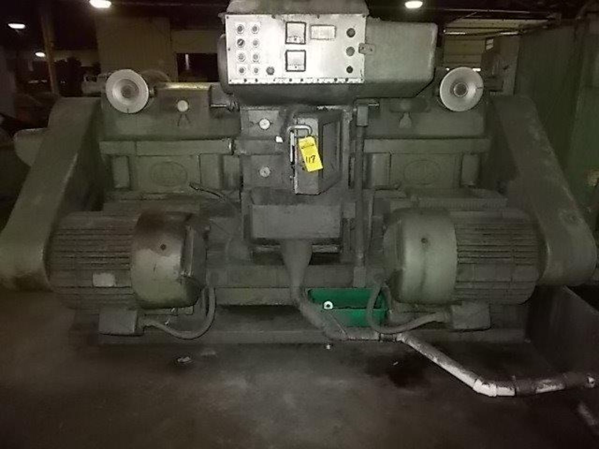 BESLY DOUBLE DISC GRINDER, 23" DISCS, (2) 40 HP MOTORS, AUTO FEEDER ...