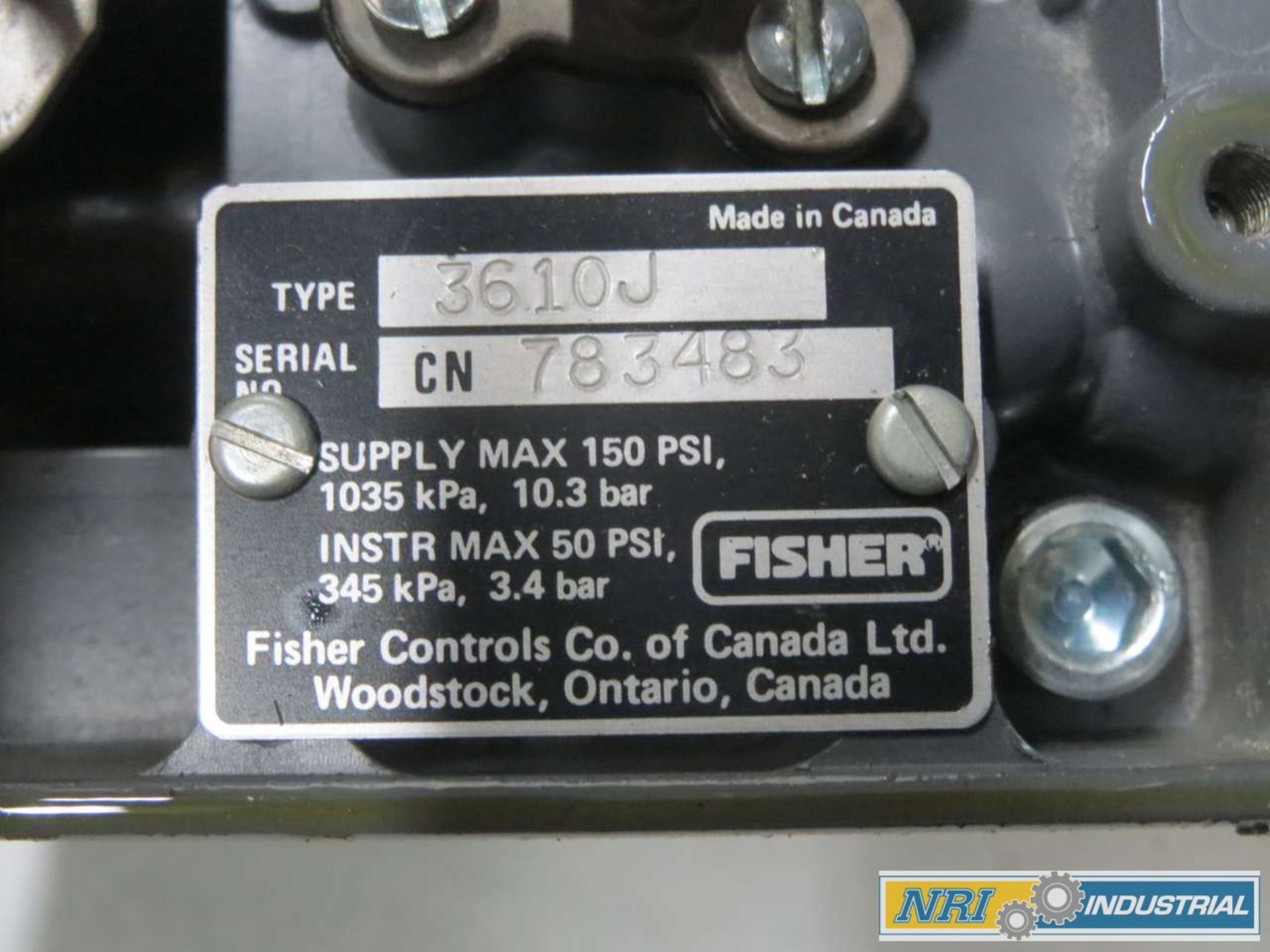 FISHER V100 VEE-BALL BALL 1-1/2 IN 1052 3610J STAINLESS PNEUMATIC 600 ...