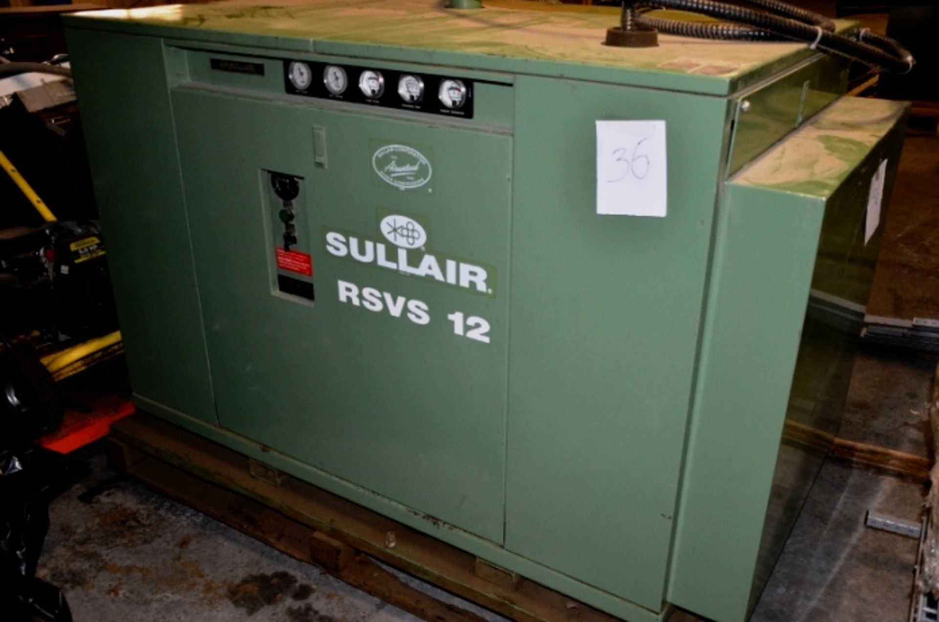 Sullair Vacuum Pump, Model: RSVS 12, 25 HP Motor
