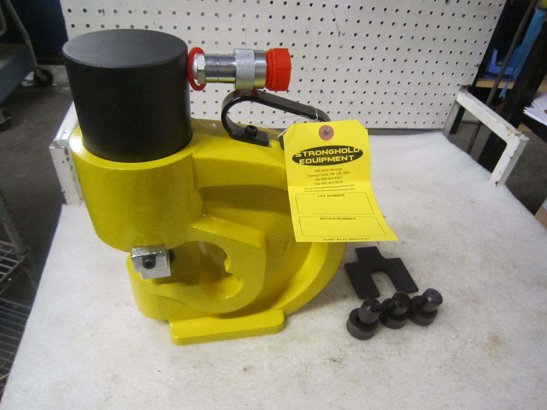 Enerpac 35 Ton model SP35 Bench top Hydraulic Punch with dies - MINT