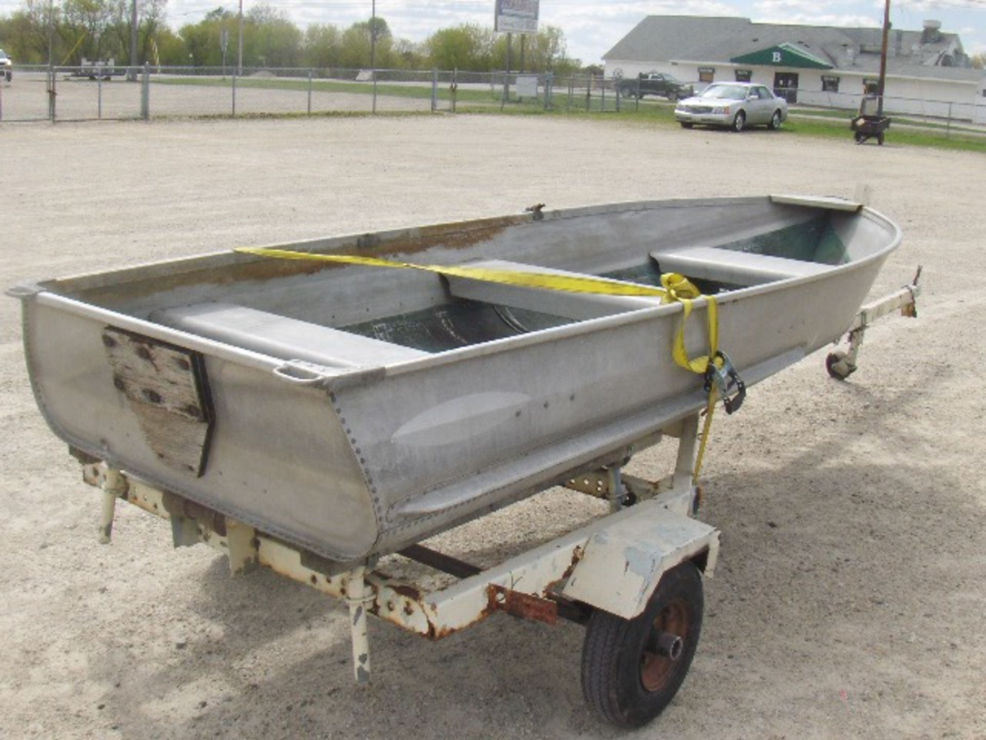 ALUM BOAT 12' W/SEABIRD TRAILER NO S#'S boat w/trailer, sold with a ...