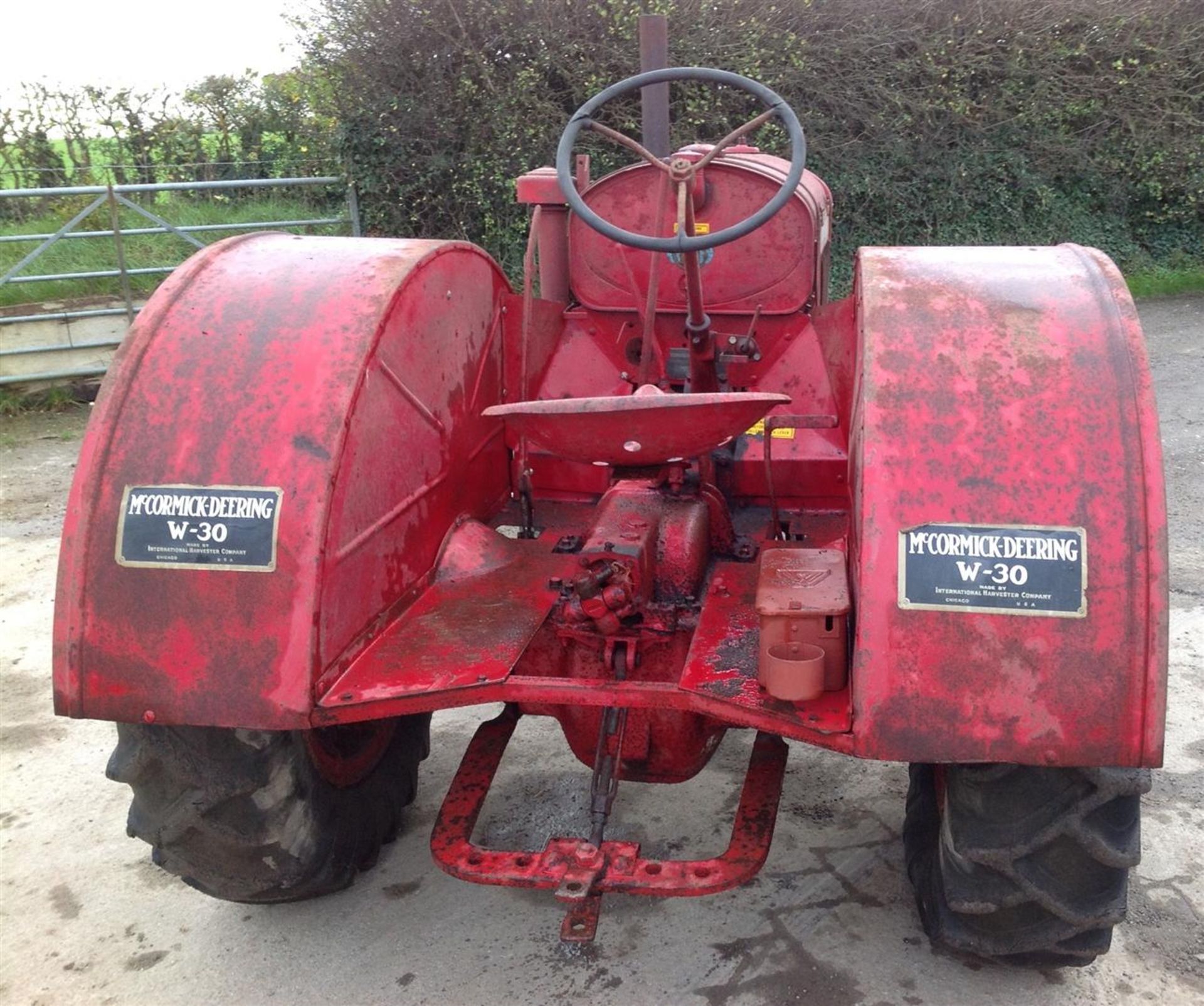 1938 MCCORMICK DEERING W30 4cylinder petrol/paraffin TRACTOR Serial No ...