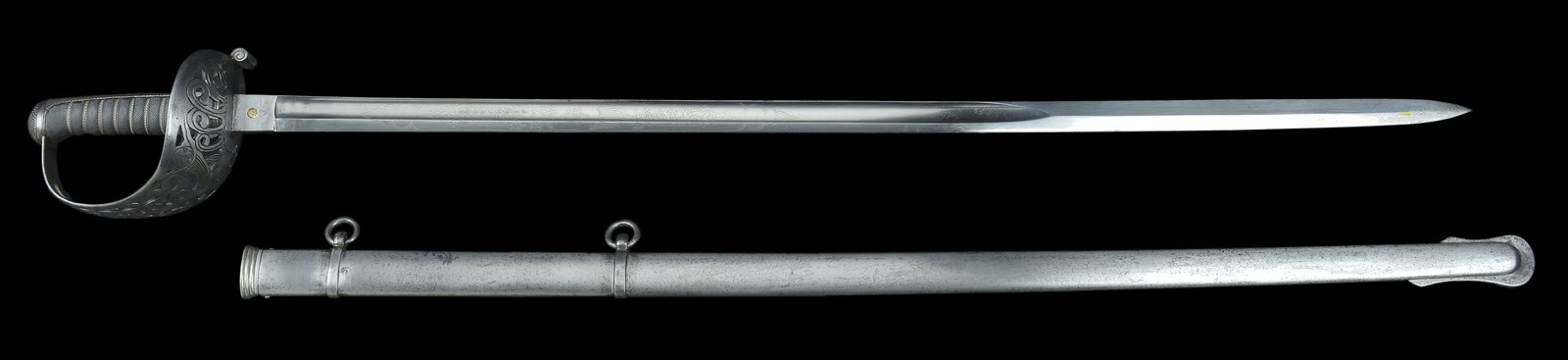 An 1896 pattern heavy cavalry officer’s sword, by Harman & Co. Calcutta ...