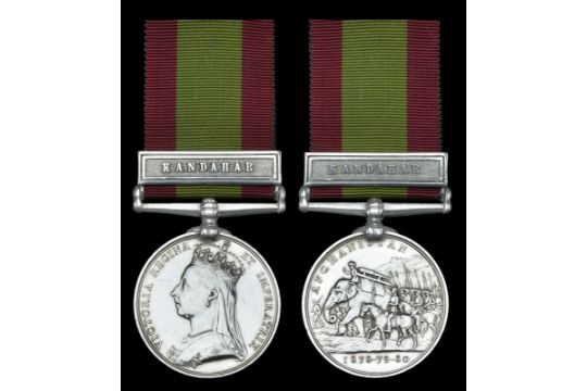 A rare Maiwand disaster survivor’s medal awarded to Sergeant Thomas ...