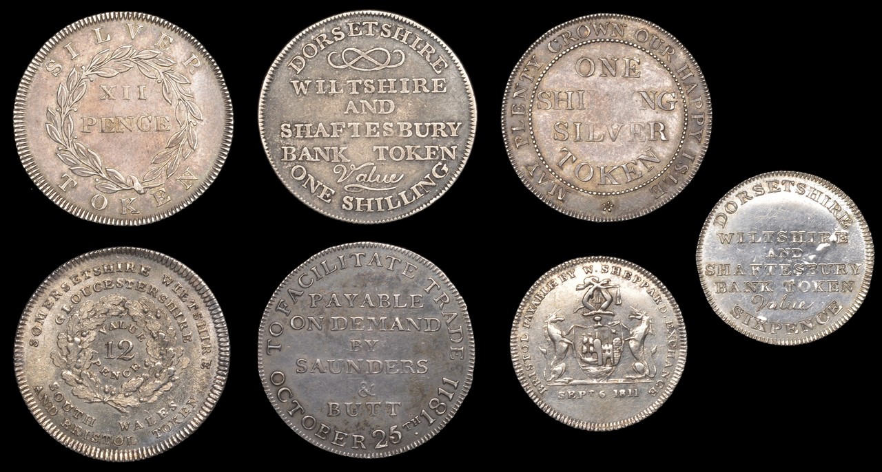 BRITISH TOKENS, 19th Century Tokens, DORSET, Shaftesbury, Henderson ...