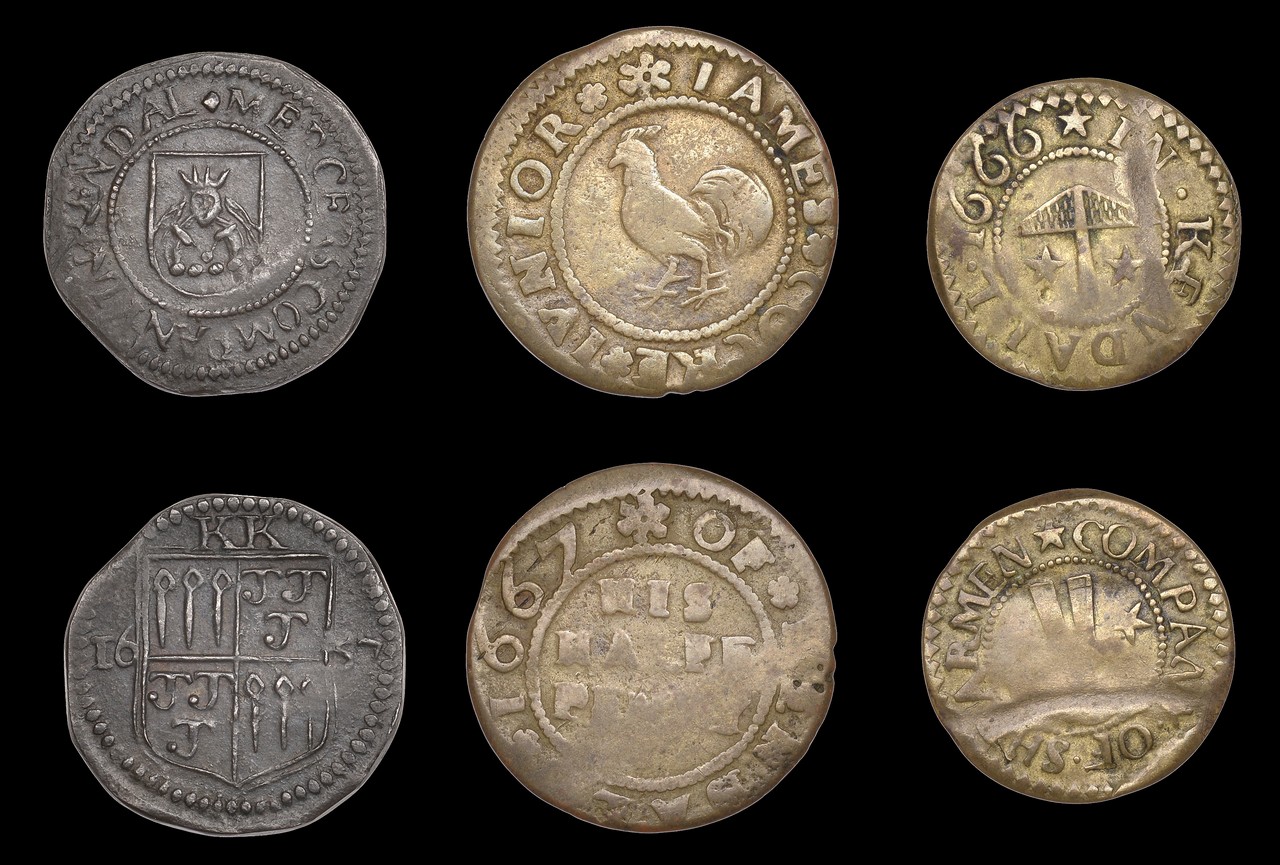 BRITISH TOKENS, 17th Century Tokens, WESTMORLAND, Kendal, Company of ...