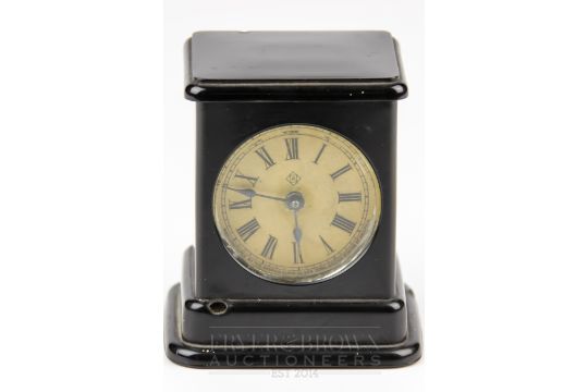 Ansonia Clock Company "bee" clock, the drum form case stamped made in ...