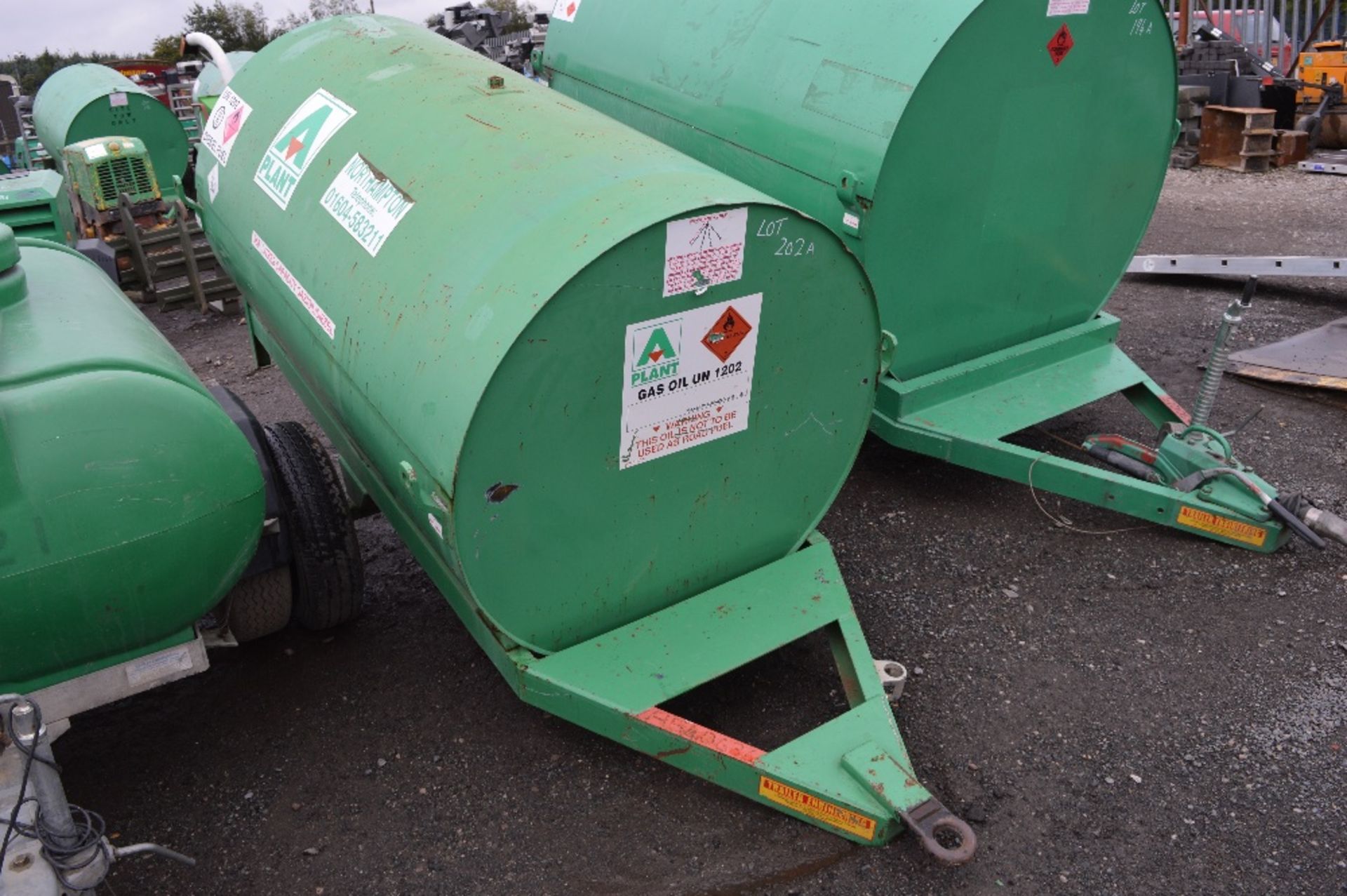Trailer Engineering 250 gallon site tow bunded fuel bowser c/w hand ...