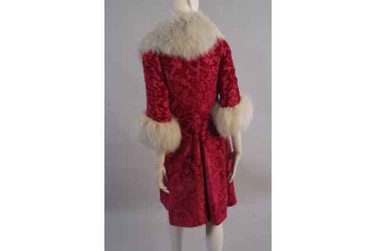A 1920's Velvet Devore with Artic Fox Fur Coat. This deliciously ...