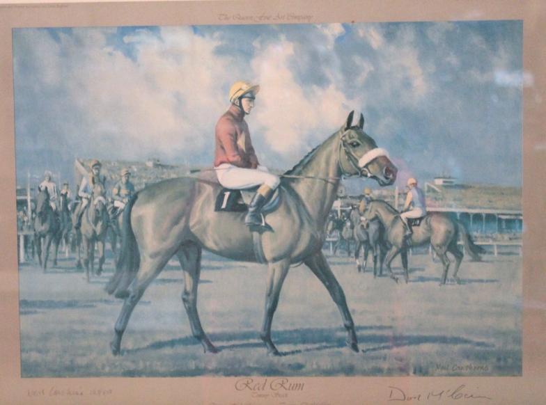 Neil Cawthorne (20thC). Red Rum with Tommy Stack, limited edition print ...