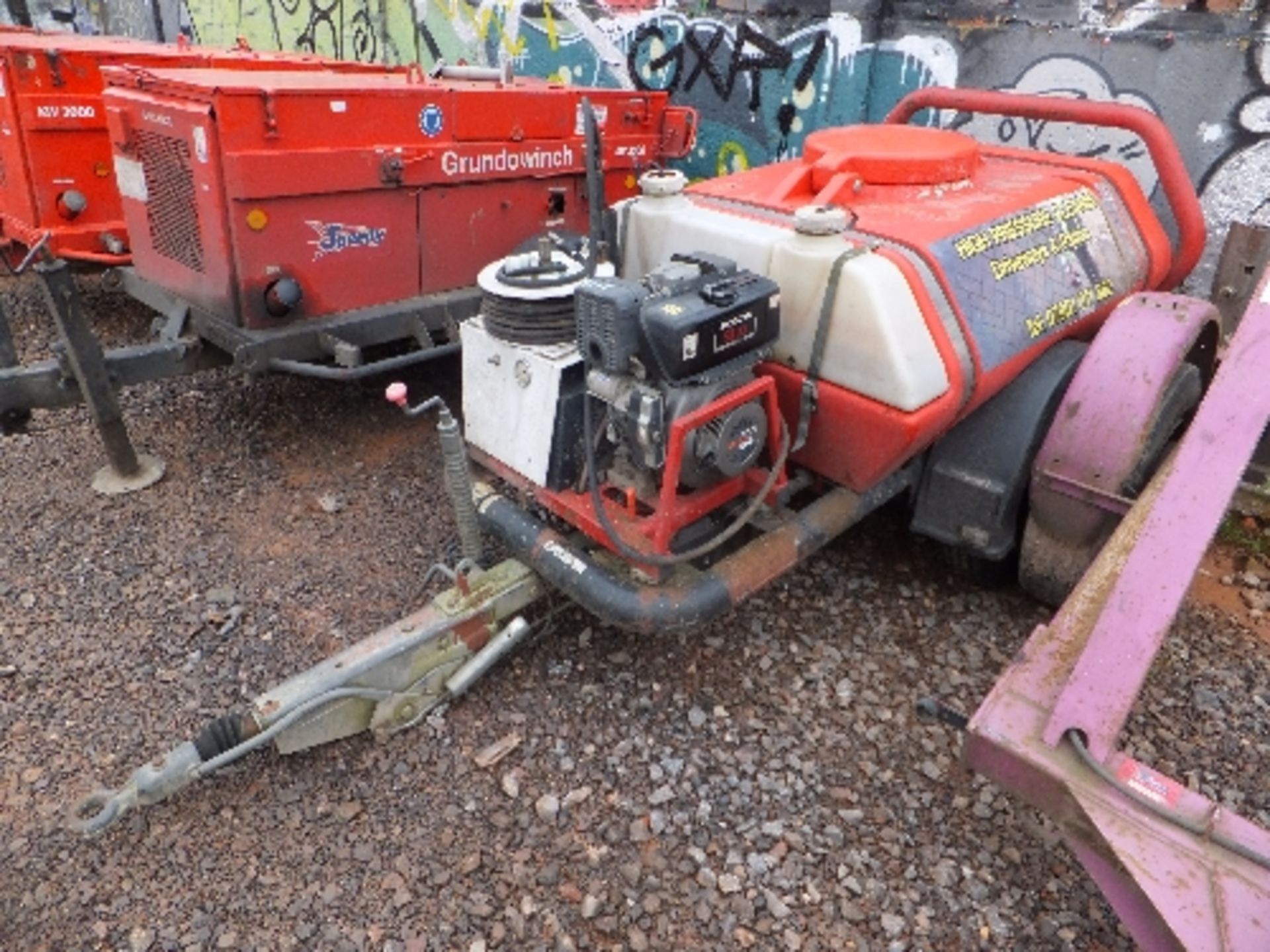 Diesel bowser jet wash machine