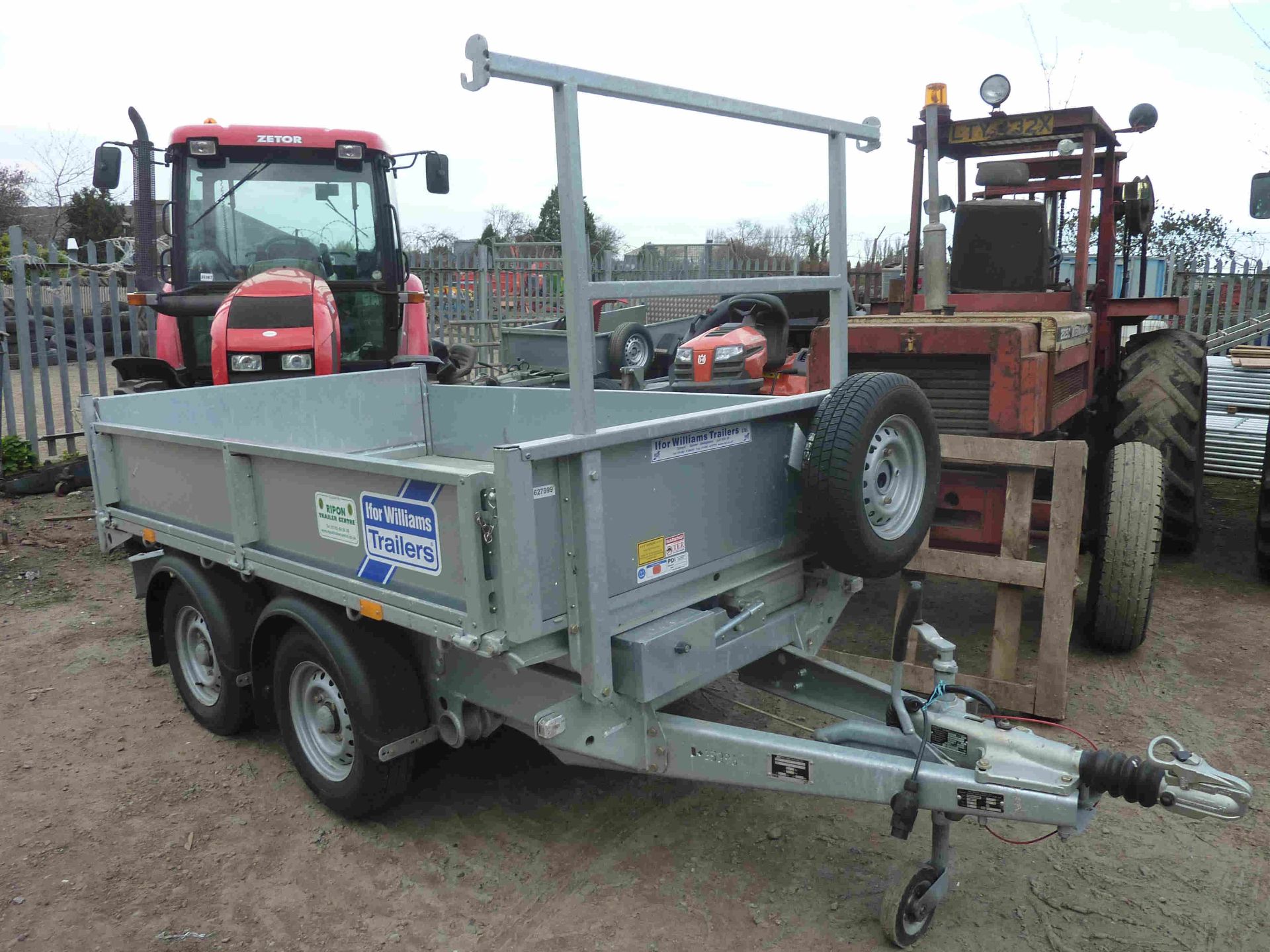 5097 Ifor Williams TT2515-272 twin axle tipping trailer, as new