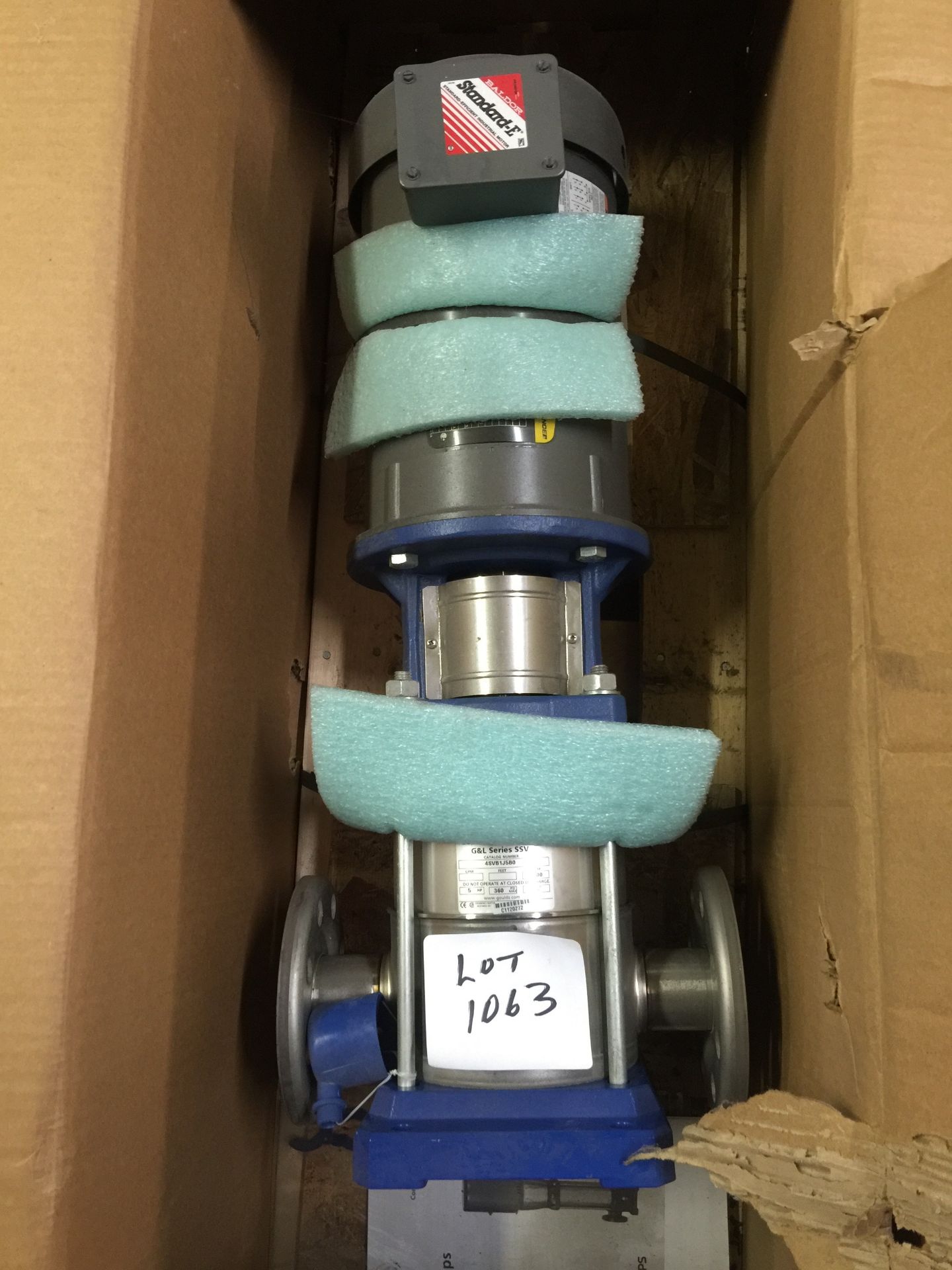 Xylem Goulds 5 HP 4SVB1J5B0 2 Stage SSV Series vertical multi-stage ...