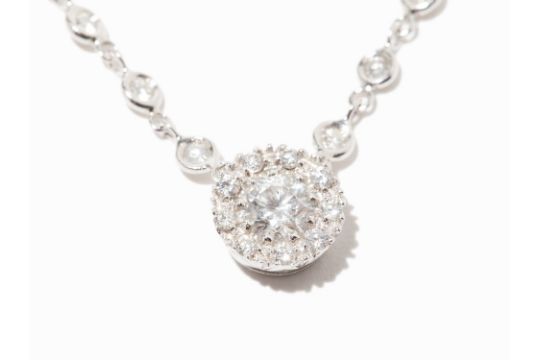 Favero Pendant, 18K White Gold & Diamonds, Italy, c. 2005 18 karat ...