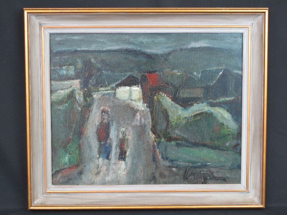 WILL ROBERTS, (Welsh, 1910-2000), 'Farm Road, Tynywaun', oils on canvas ...