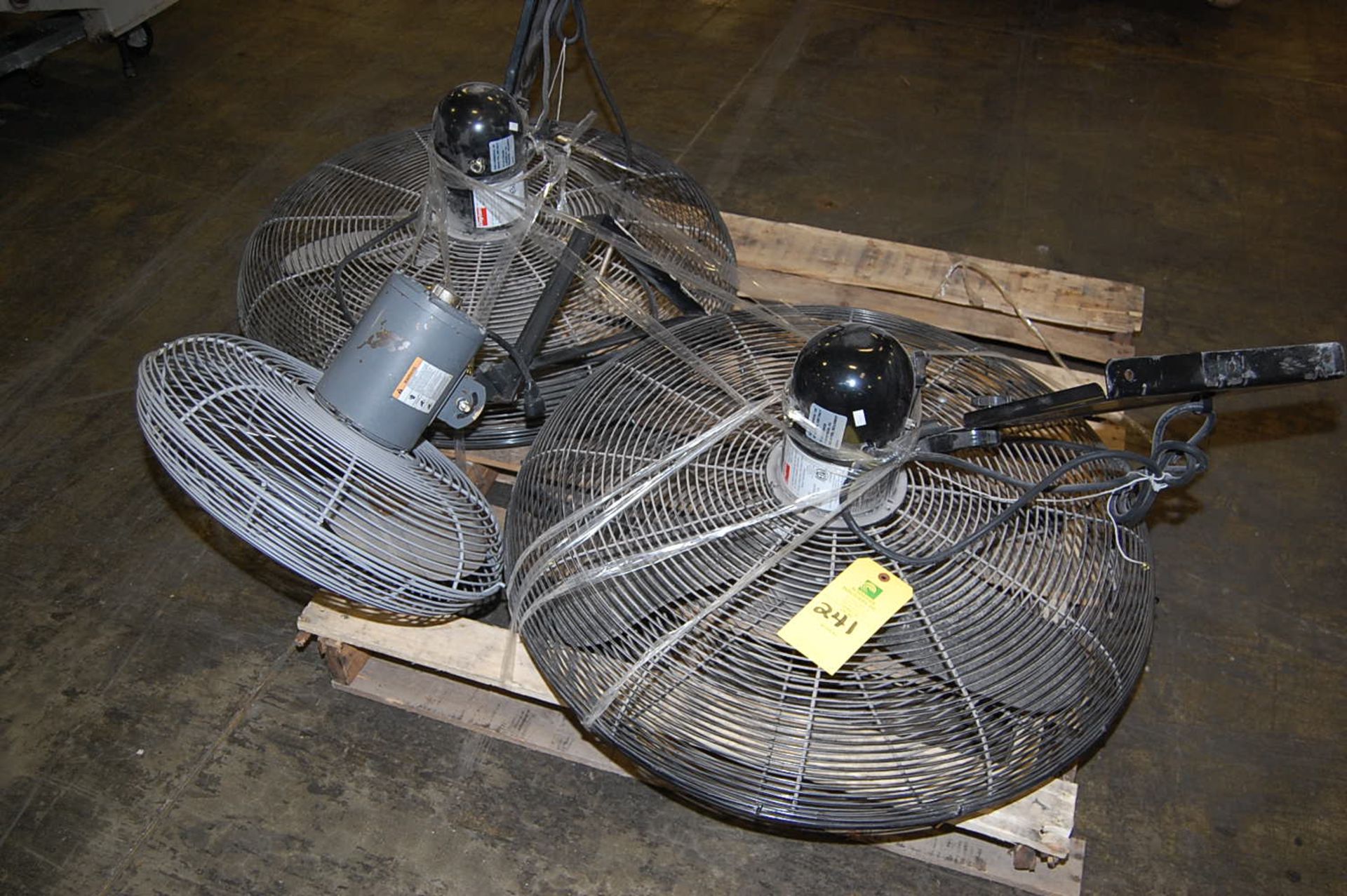 (2) Dayton #2RD29/30 in. Shop Fans, (1) Dayton #6K403C/Shop Fan