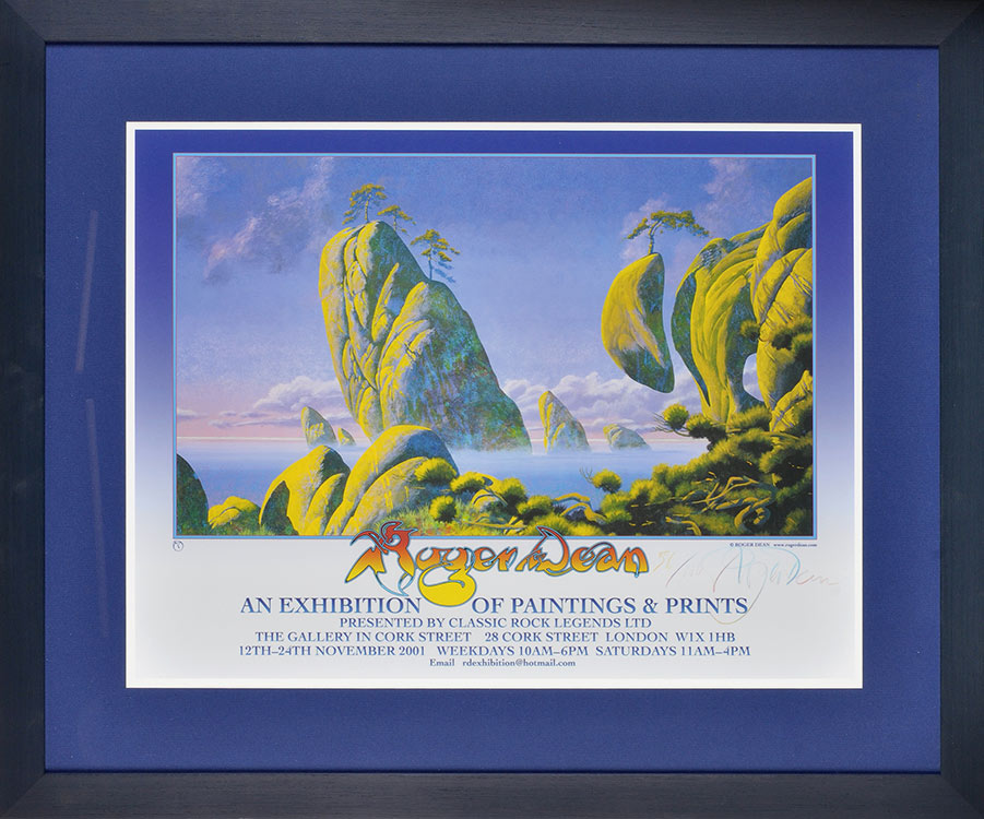 After Roger Dean EXHIBITION POSTER FOR ROGER DEAN signed by the Artist ...
