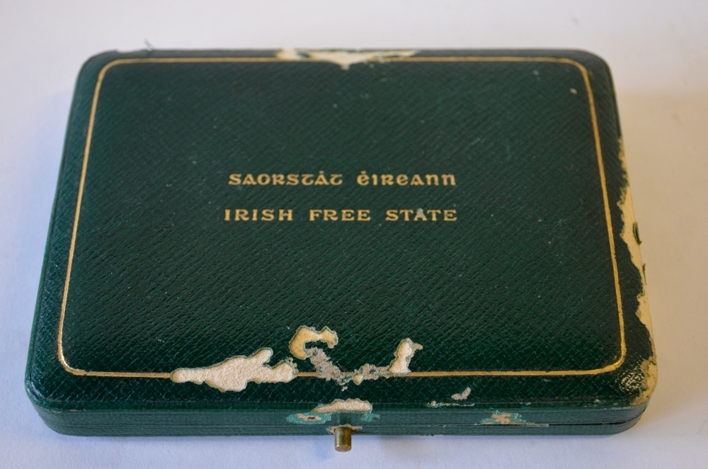 A 1928 Irish Free State proof set of 8 coins, from half-crown down to ...