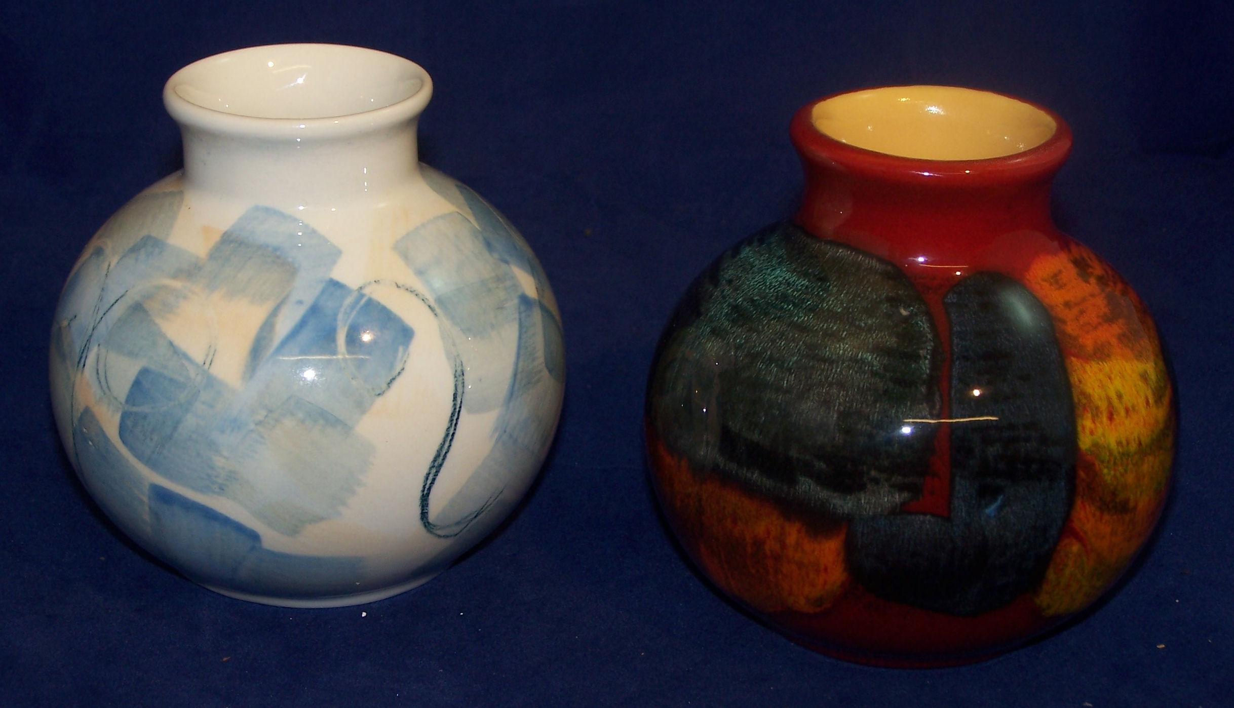 A Poole pottery baluster Vase from the Bellini series painted with a ...