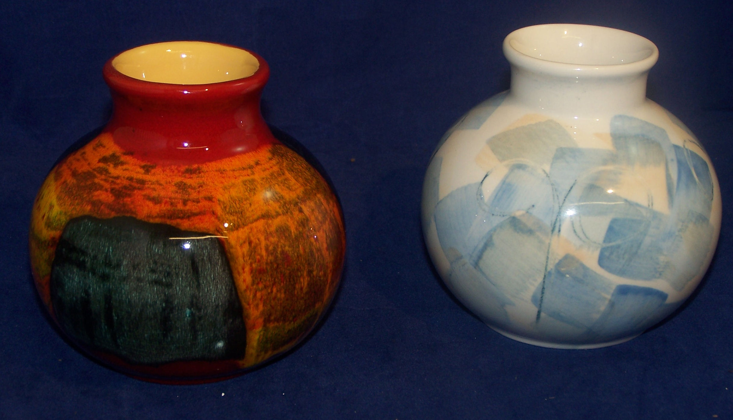 A Poole pottery baluster Vase from the Bellini series painted with a ...