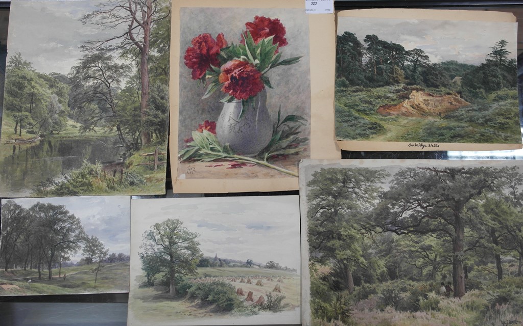 Frederick George Reynolds (1828-1921): Floral still life, watercolour ...