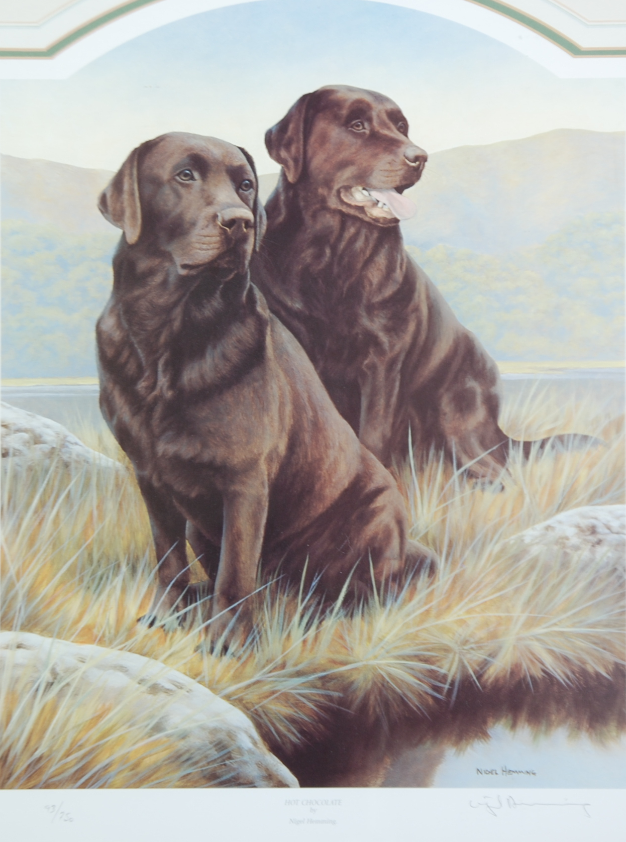 NIGEL HEMMING ARTIST SIGNED LIMITED EDITION COLOUR PRINT 'Hot Chocolate ...