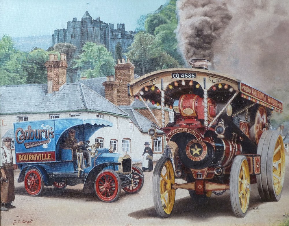 G. CARTWRIGHT (modern) OIL PAINTING ON CANVAS BOARD, A SET OF FOUR ...
