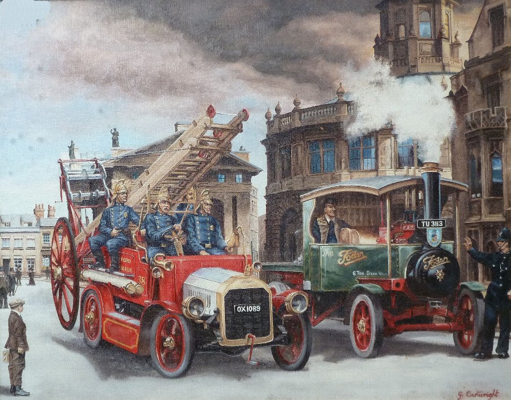 G. CARTWRIGHT (modern) OIL PAINTING ON CANVAS BOARD, A SET OF FOUR ...