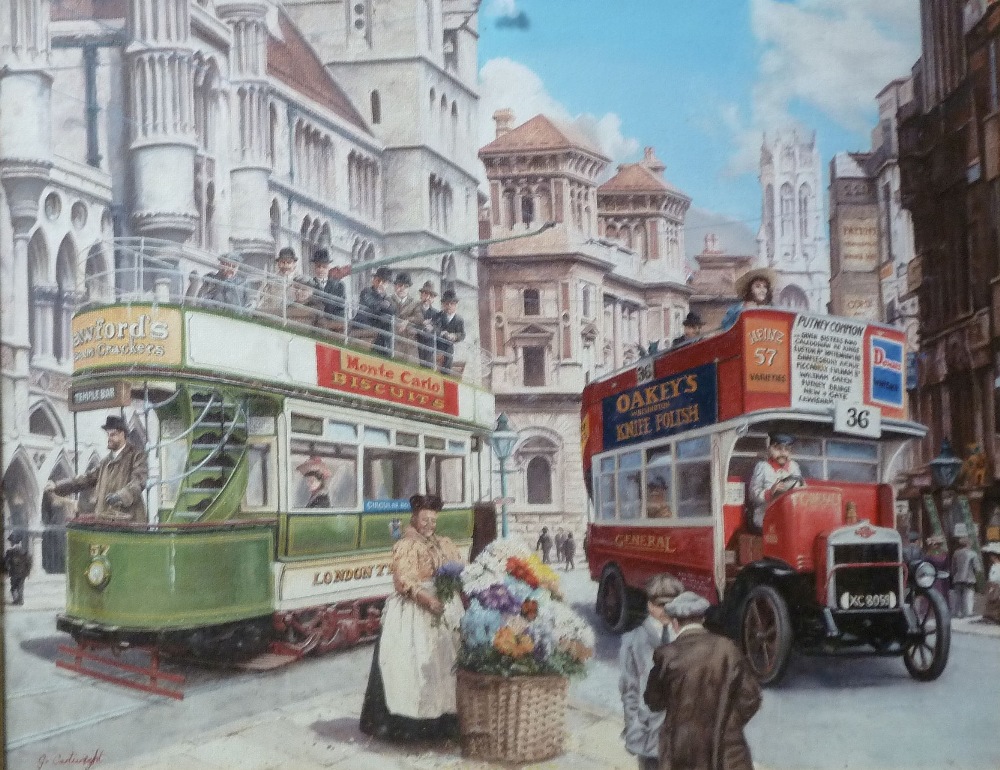 G. CARTWRIGHT (modern) OIL PAINTING ON CANVAS BOARD, A SET OF FOUR ...