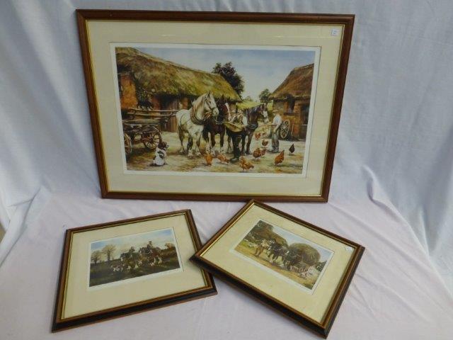 PETER GOODHALL - a set of three limited edition farming scene prints.