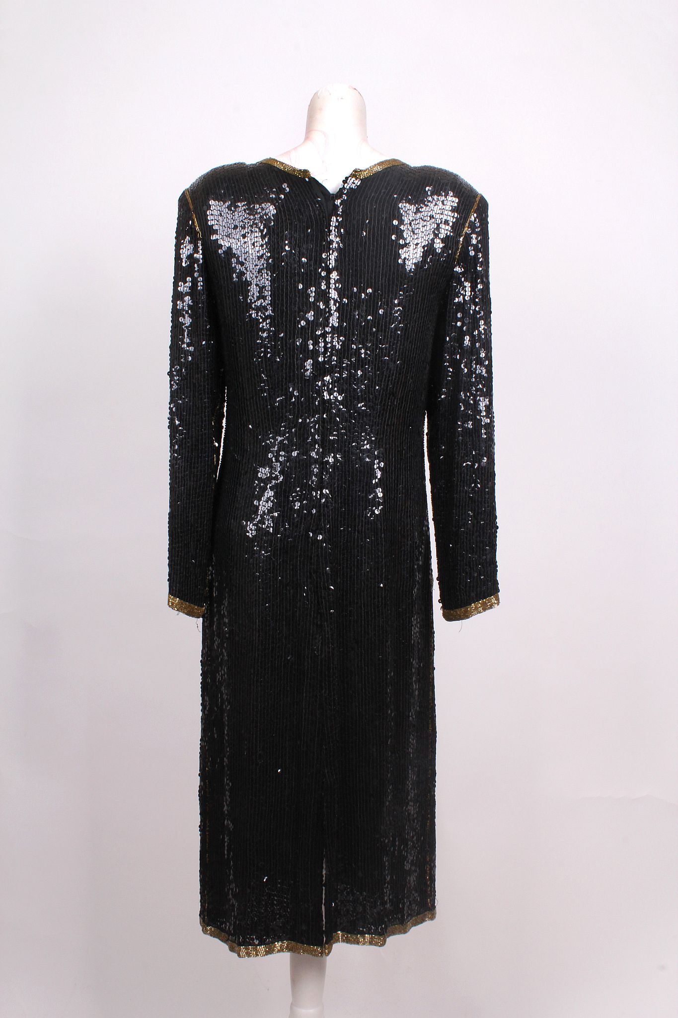 Three cocktail dresses, including 1970s Louis Caring, with velvet ...