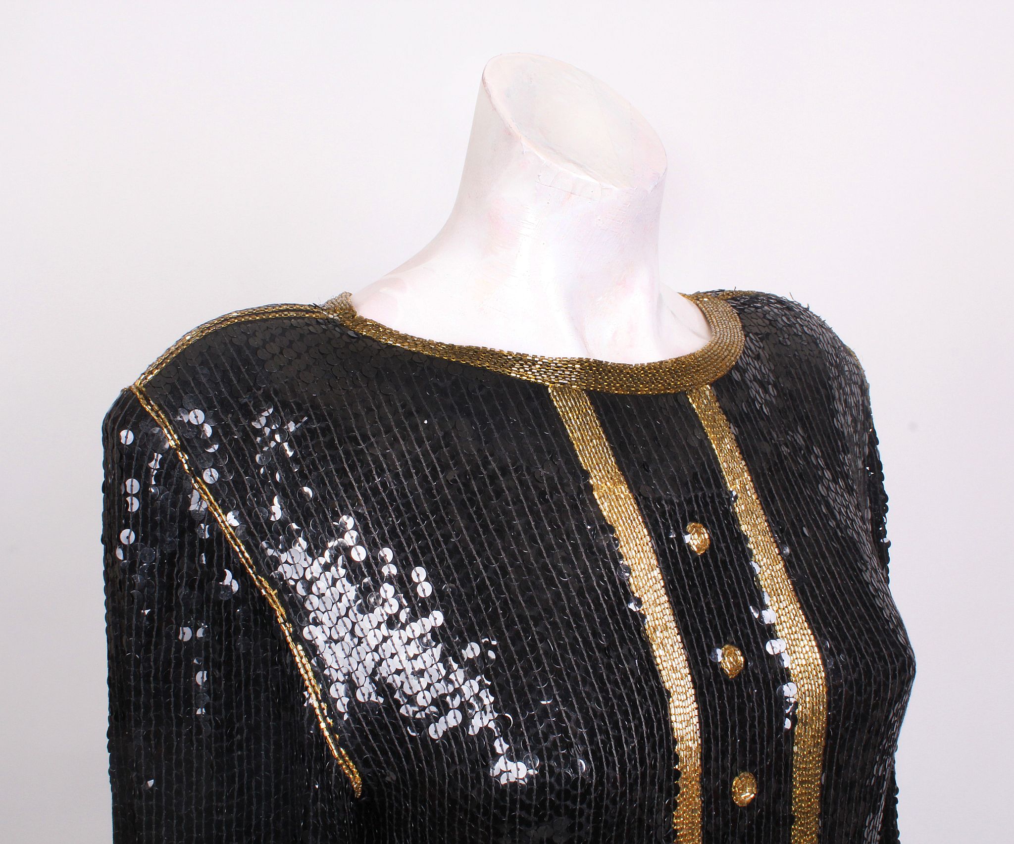 Three cocktail dresses, including 1970s Louis Caring, with velvet ...
