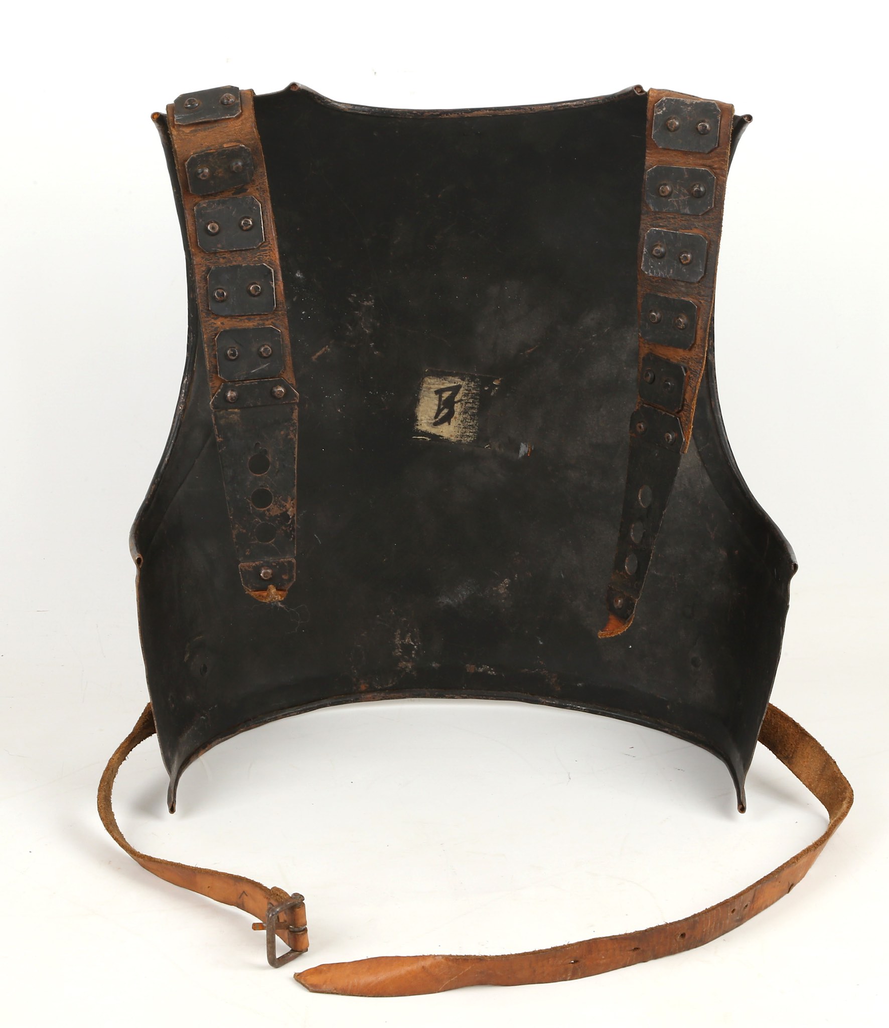 Suit of armour, Cromwellian Roundhead, helmet with lobster tail guard ...